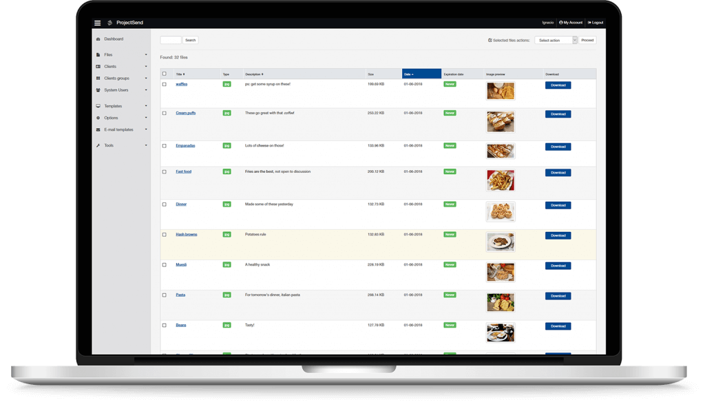 ProjectSend - Share files with your clients from your own server. Open source, free software.